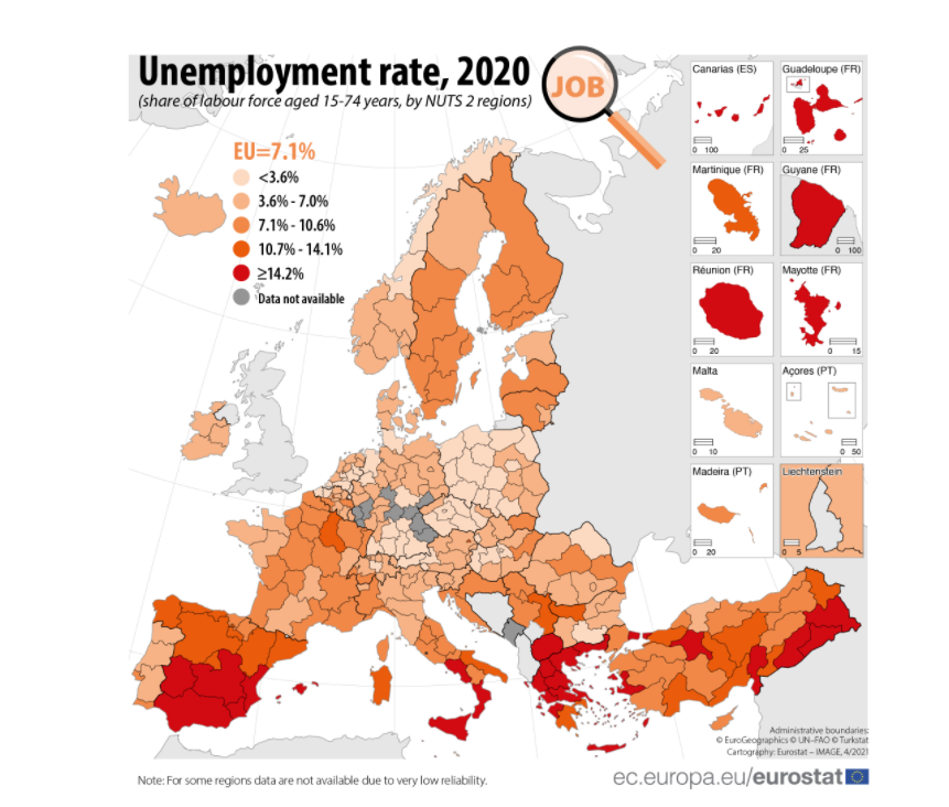 Eurostat: Αρνητική πρωτιά για την Κρήτη στην αύξηση της ανεργίας ...